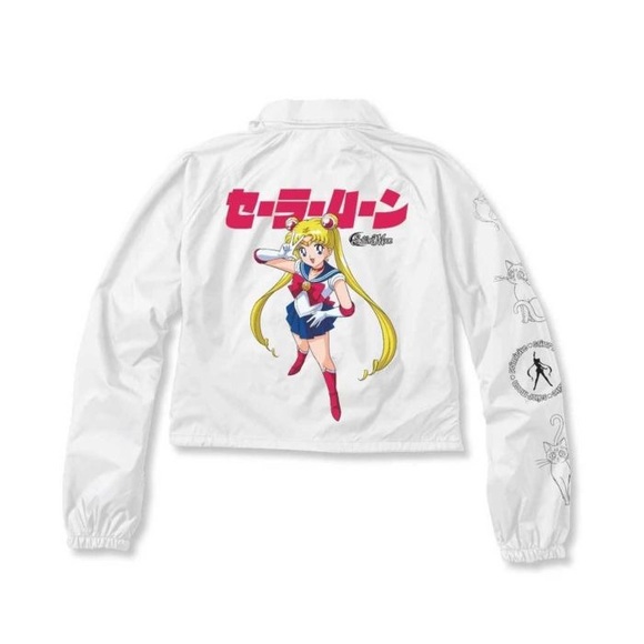 Primitive | Jackets & Coats | Primitive X Sailor Moon Serena White Crop ...